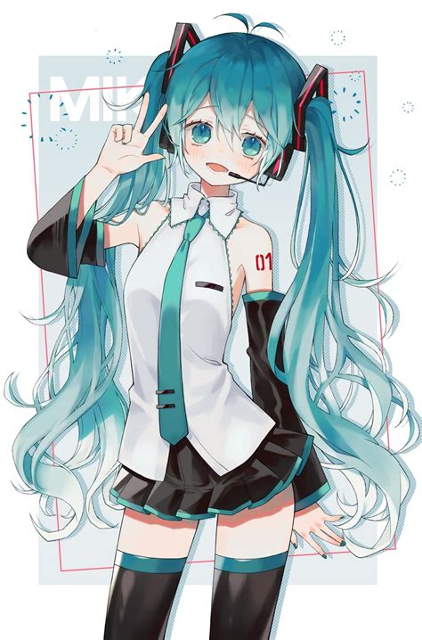 Hatsune Miku Vocaloid Drawn By Bizet Danbooru