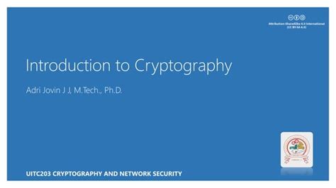 Introduction To Cryptography Pptx
