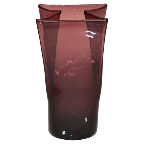 Amethyst Glass Vase By Blenko For Sale At 1stdibs