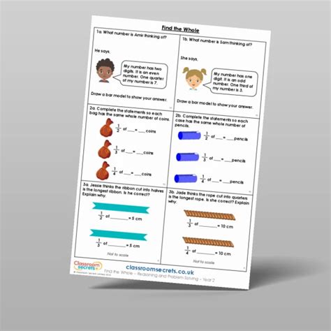 Year 2 Find The Whole Reasoning And Problem Solving Resource Classroom Secrets