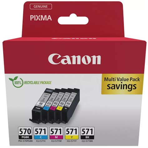 Comprar Multipack De Tinteiros De Cor Canon Pgi 570bkcli 571 Bkcmy — Loja Canon Portugal