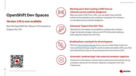 Whats New In Openshift 417 Speaker Deck