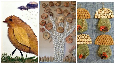 Дитяча творчість з натуральних матеріалів осінні ідеї Ідеї декору