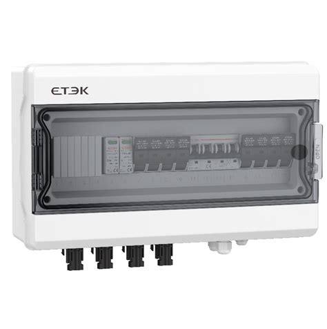 V DC String Combiner Box In Out With DC Fuse SPD MCB ETEK ELECTRICAL