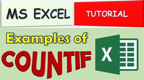 how to use the countif and countifs function in excel youtube