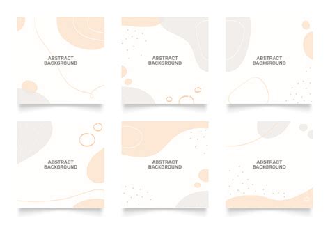 소셜 미디어 스토리 피드 게시물에 대한 추상적 인 배경 디자인 다채로운 낙서 모양 손 그린 개체 사각 전단지 배너에 텍스트 공간을 복사 배경 주제에 대한 스톡 벡터 아트 및