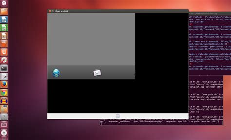 opengl open webos on ubuntu only displays partial desktop stack