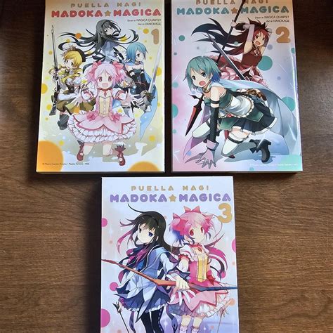 Puella Magi Madoka Magica Vol 1 3 Manga 🖤🩷 Manga Depop