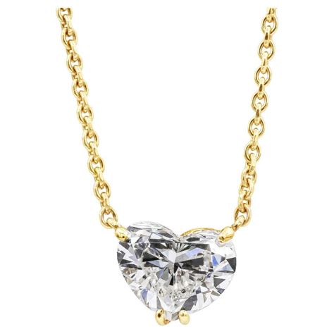 Gia Certified 12 Carat Heart Shape Diamond Pendant Platinum Necklace