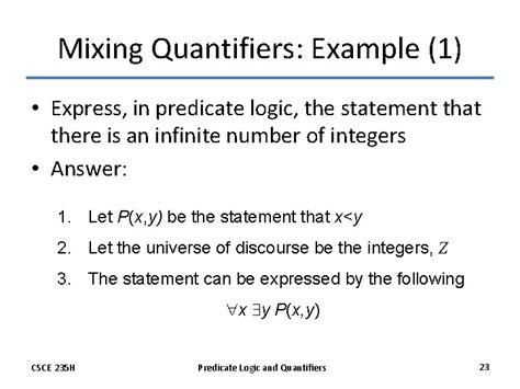 Predicate Logic And Quantifies Sections 1 4 And