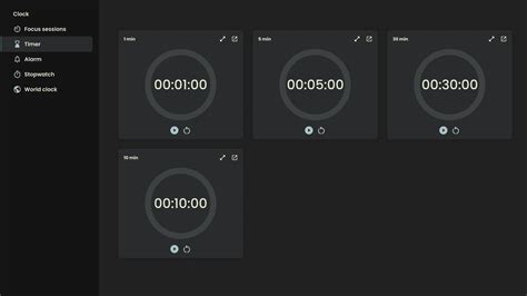 Clock Desktop App Ui Kit Figma