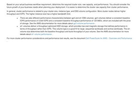 Analyze Your Business Requirements Dell Powerscale For Aws Manual