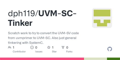 Github Dph119uvm Sc Tinker Scratch Work To Try To Convert The Uvm Sv Code From Uvmprimer To