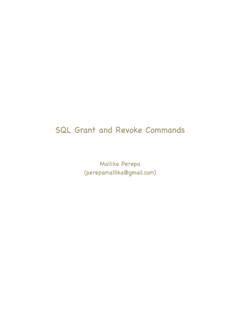 SQL Grant And Revoke Commands SJSU Sql Grant And Revoke Commands