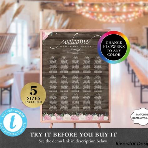 Table Assignment Etsy