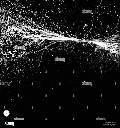 Point Explode Array With Dynamic Emitted Particles Abstract Dynamic Background Vector