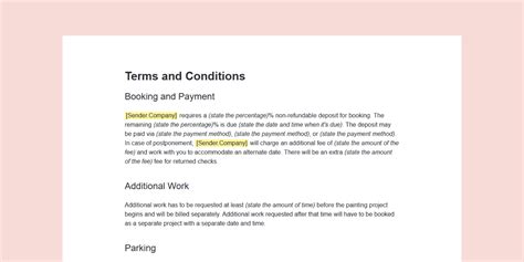 Invoice Terms And Conditions Definition Examples PandaDoc