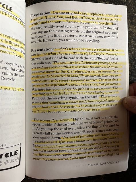 Recycling The Magical Way Michael Rappa Dons Magic And Books