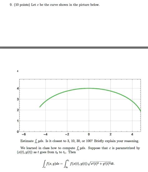 10 points let be the curve shown in the picture bel… solvedlib