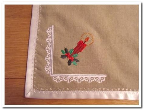Christmas Napkin Corners Omas Place Machine Embroidery Designs