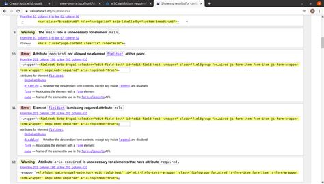 W3c Validation Required Attribute Not Allowed On Fieldset Tag 3174459