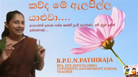 ඇලපිල්ල පිල්ලම් Youtube