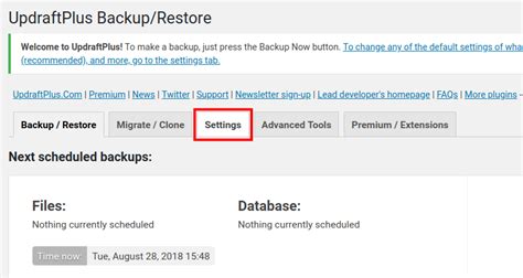 How To Backup Wordpress With Ftp And Updraftplus