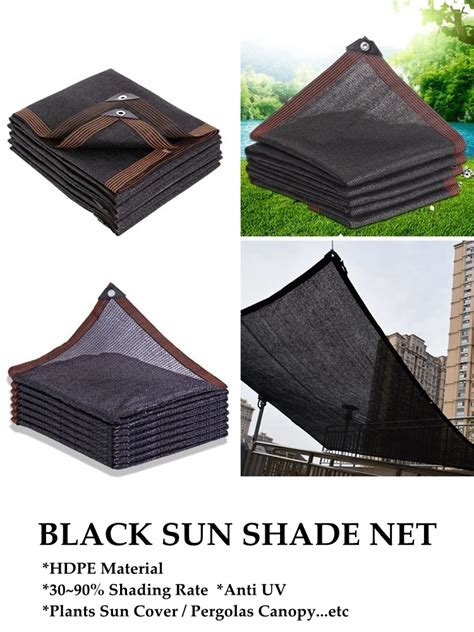 자외선 차단 블랙 Hdpe 차양 네트 정원 다육 식물 차양 네트 야외 수영장 커버 햇빛 쉐이드 네트 30 ~ 90