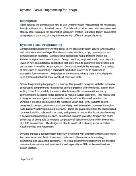 dynamo visual programming for design pdf