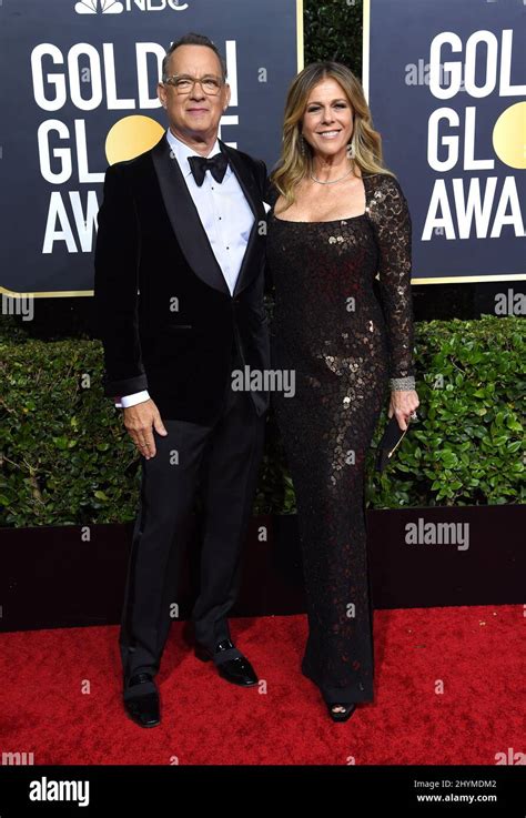 Tom Hanks And Rita Wilson At The 77th Golden Globe Awards Held At The