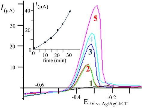Effect Of Preconcentration Time On The I Fe Curves Obtained From