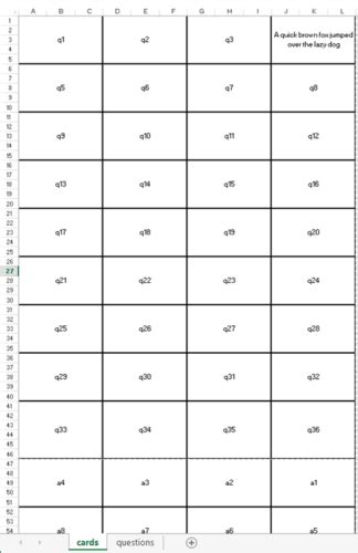 Create And Print Physical Flash Cards With This Microsoft Excel Template Spreadsheetsolving