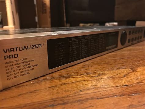 Virtualizer Pro Behringer Dsp 1000p Reverb