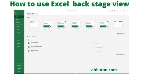 overview of excel backstage view excel office youtube hot sex picture