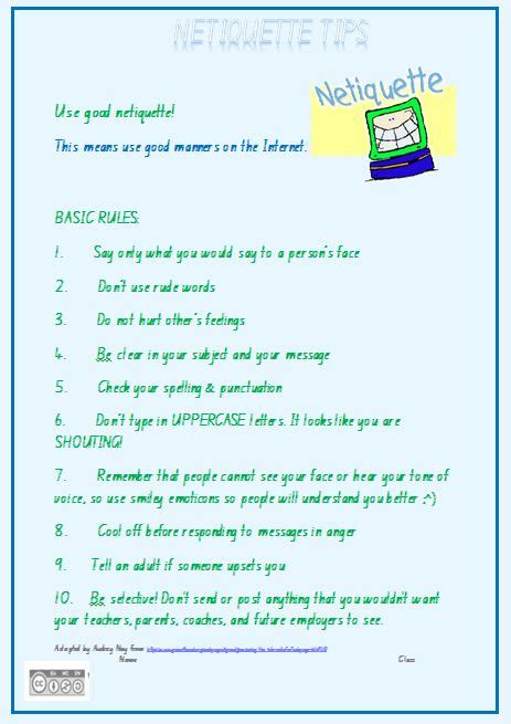 Email Netiquette Netiquette Online Teaching Cyberbullying