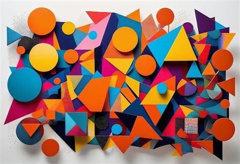 Premium Photo Exploring The Intersection Of Color And Form In Abstract Art