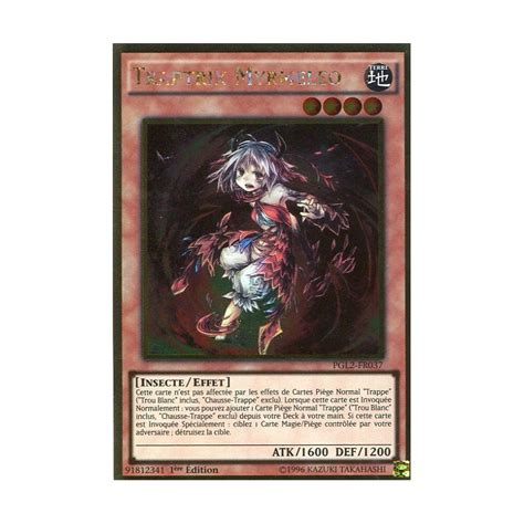 Carte Yu Gi Oh Traptrix Myrmeleo Gold Rare Pgl2