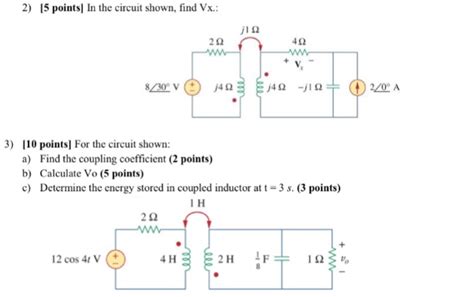 Solved In The Circuit Shown Find V X For The Circuit Chegg Com