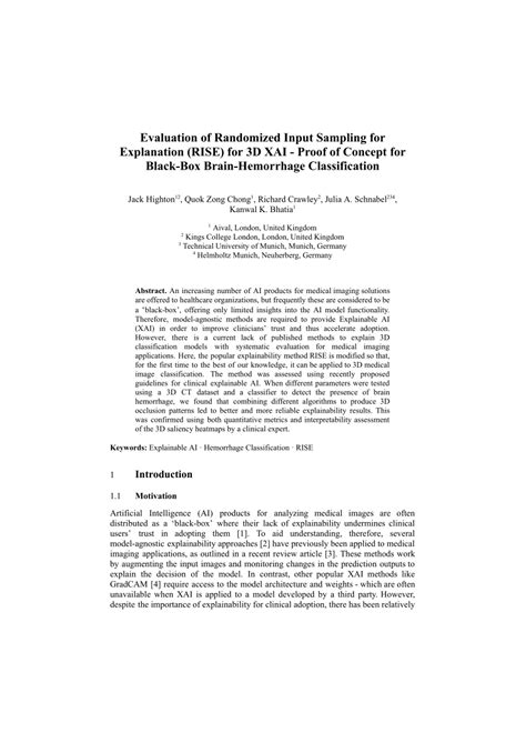 Pdf Evaluation Of Randomized Input Sampling For Explanation Rise