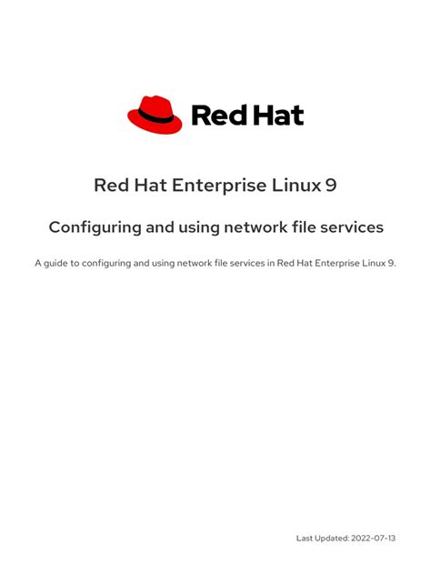Rhel 90 Configuring And Using Network File Services Pdf