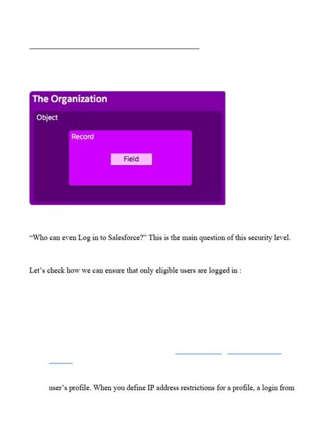 Lecture 4 Salesforce Security Model Pdf Login Hierarchy
