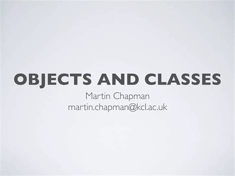 Programming In Java Object And Classes Pdf