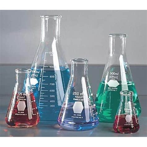 Erlenmeyer Flasks Narrow Neck 50 Ml Chemical Plus