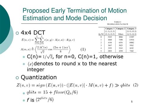Ppt An Efficient Mode Decision Algorithm For H264avc Encoding