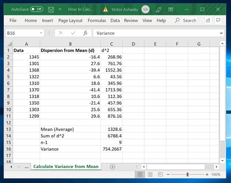 How To Calculate Variance In Excel Itechguides