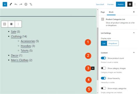 How To Use The Product Categories List WooCommerce Block