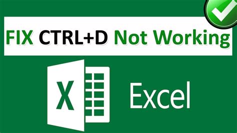 how to fix excel ctrl d not working fix ctrl d not working in excel 2024 artofit