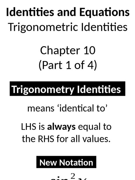 Trigonometric Identities Pdf