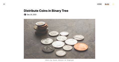 Distribute Coins In Binary Tree Peng Jies Blog