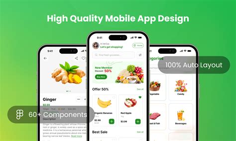 Grocer Grocery App Ui Kit Figma